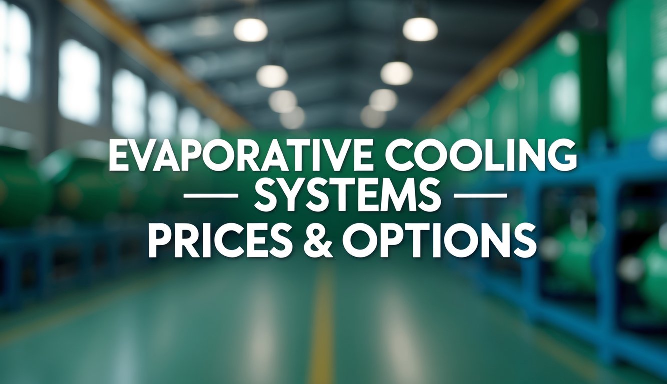 Evaporative Cooling Systems - Commercial Products & Prices